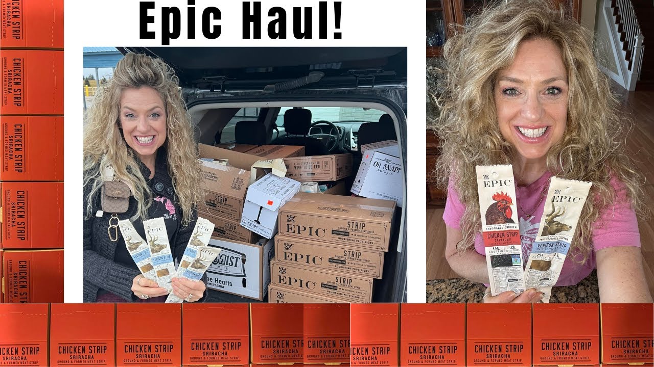 Epic Protein Haul with Epic meat sticks, bars, crisps or bites that ...