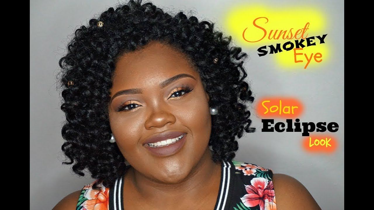 Sunset Smokey Eye/Solar Eclipse Look - YouTube