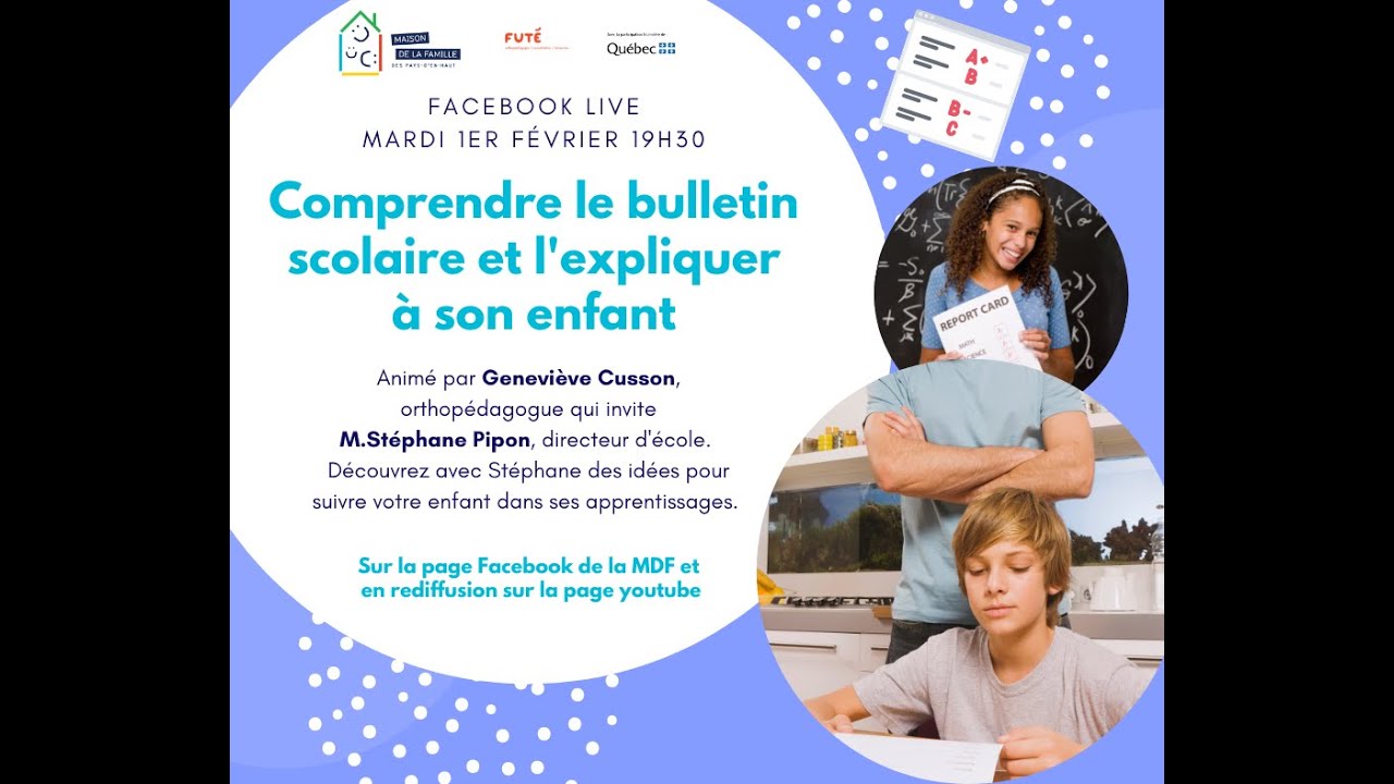 Comprendre le bulletin scolaire et l'expliquer à son enfant - YouTube