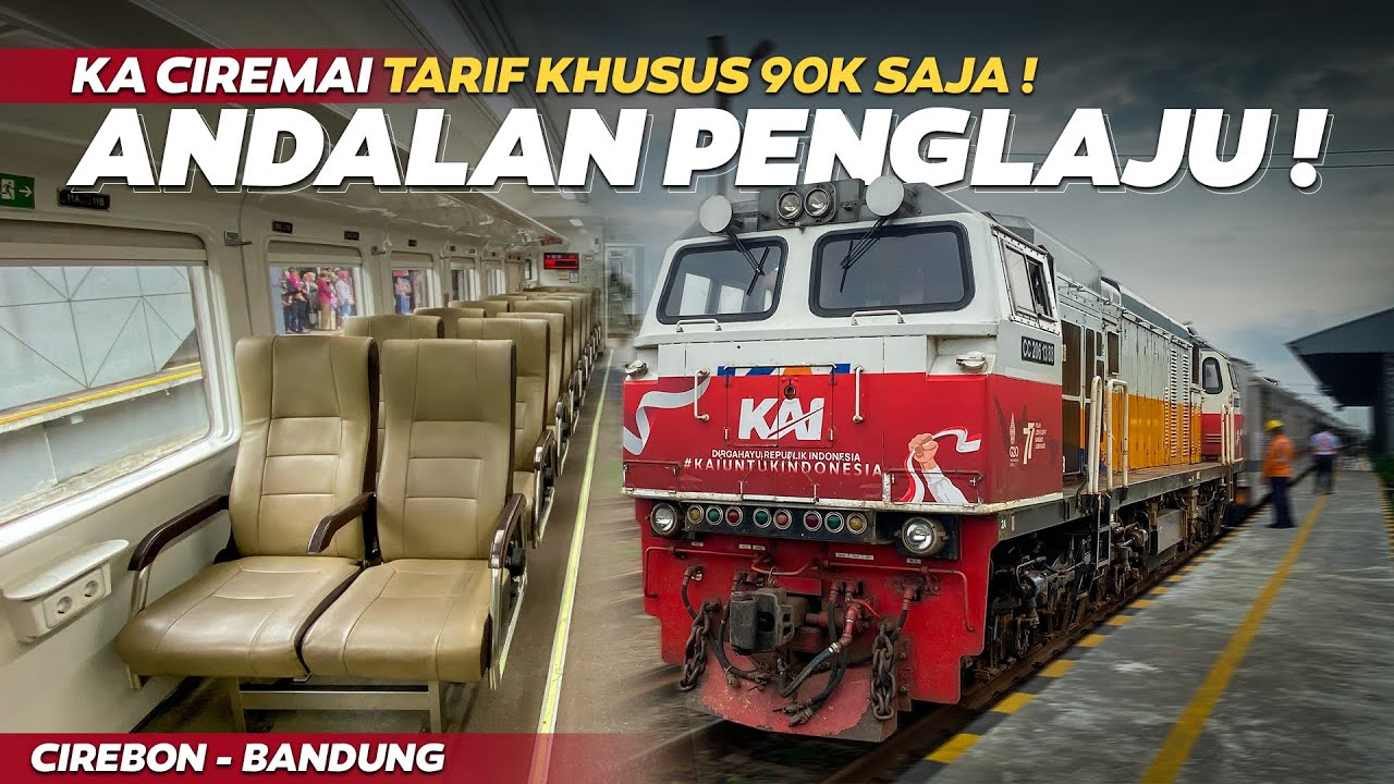 CARA HEMAT CIREBON - BANDUNG 90RIBU AJA | Trip Naik KA CIREMAI Ekonomi ...