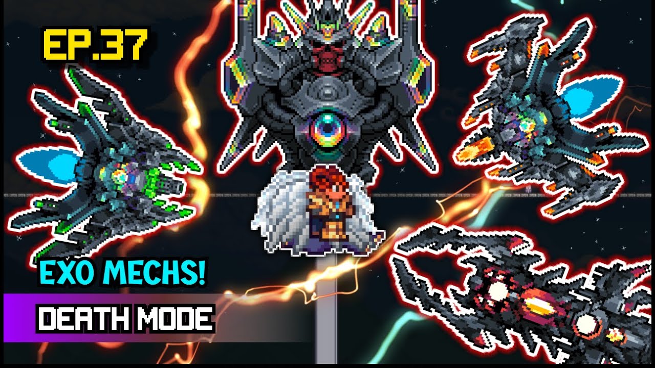 EXO MECHS DEMONÍACOS! - Terraria Calamity Death Mode EP. 37 - YouTube