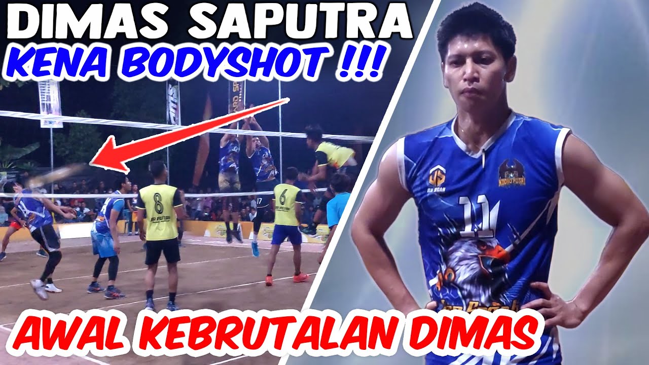 Kena Bodyshot !!! Dimas Saputra Membalas dengan Headshot Keras - Final Voli Mbah Soko Cup 2023 ...