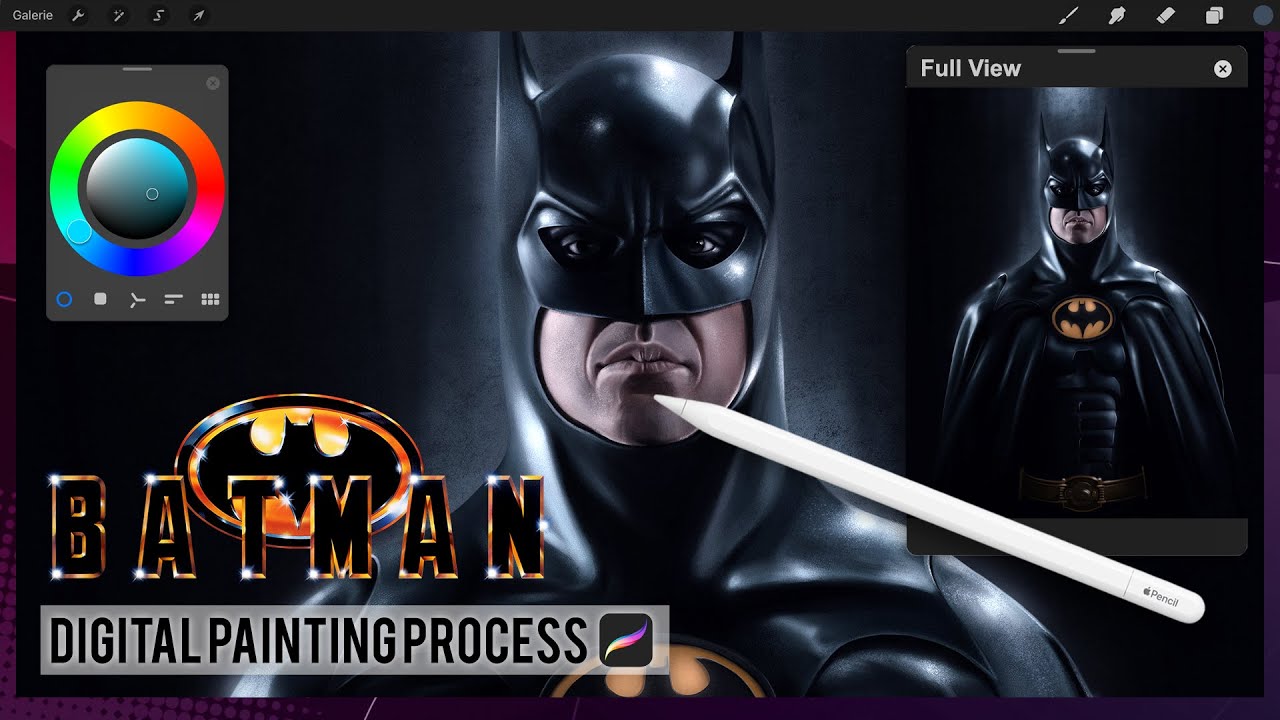 BATMAN Returns | Digital Painting Process Procreate Timelapse | DC ...