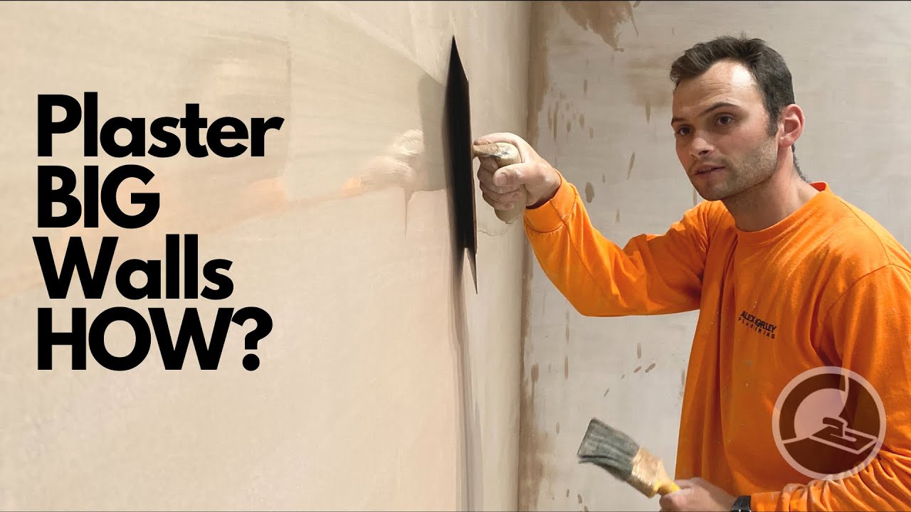 Tips and Tricks- How to Plaster Large Walls - YouTube
