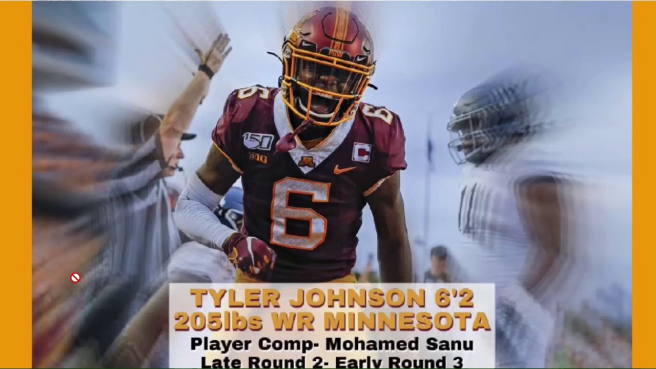 Tyler Johnson Wide Receiver Minnesota- NFL Draft Film Review - YouTube