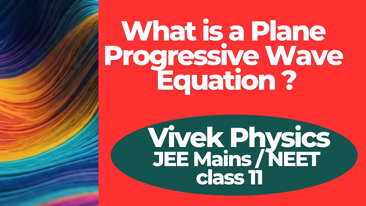 What is a Plane Progressive Wave Equation? | Vivek Physics - YouTube