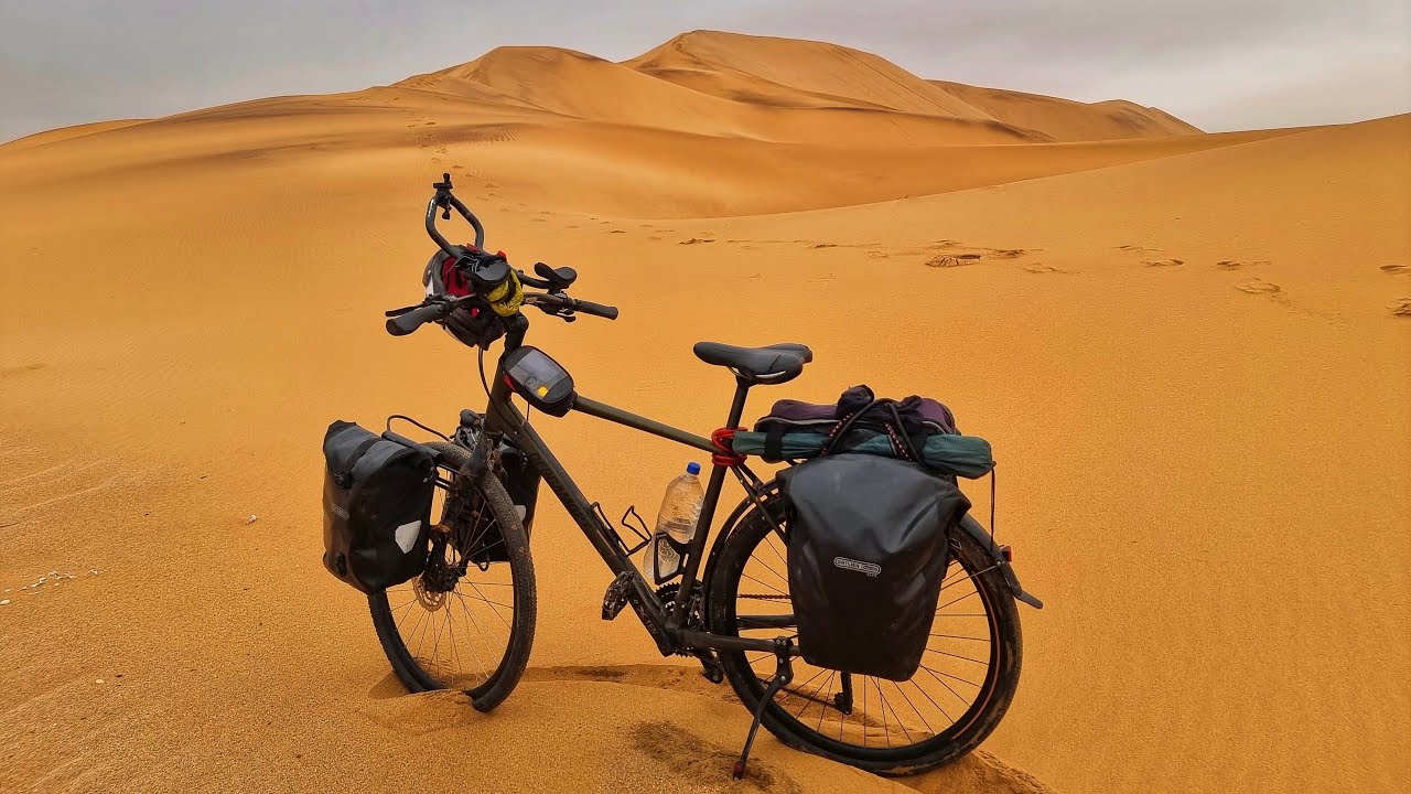 Bicycle touring in Namib desert | Cycling Around The World | VLOG 48 🇳🇦 ...