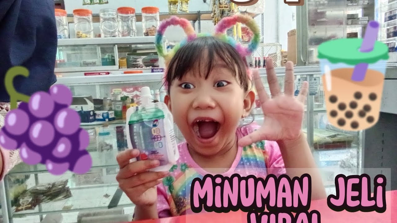 🍇🧋minum minuman jeli viral.. MINUMAN JELI RASA ANGGUR🍇 - YouTube