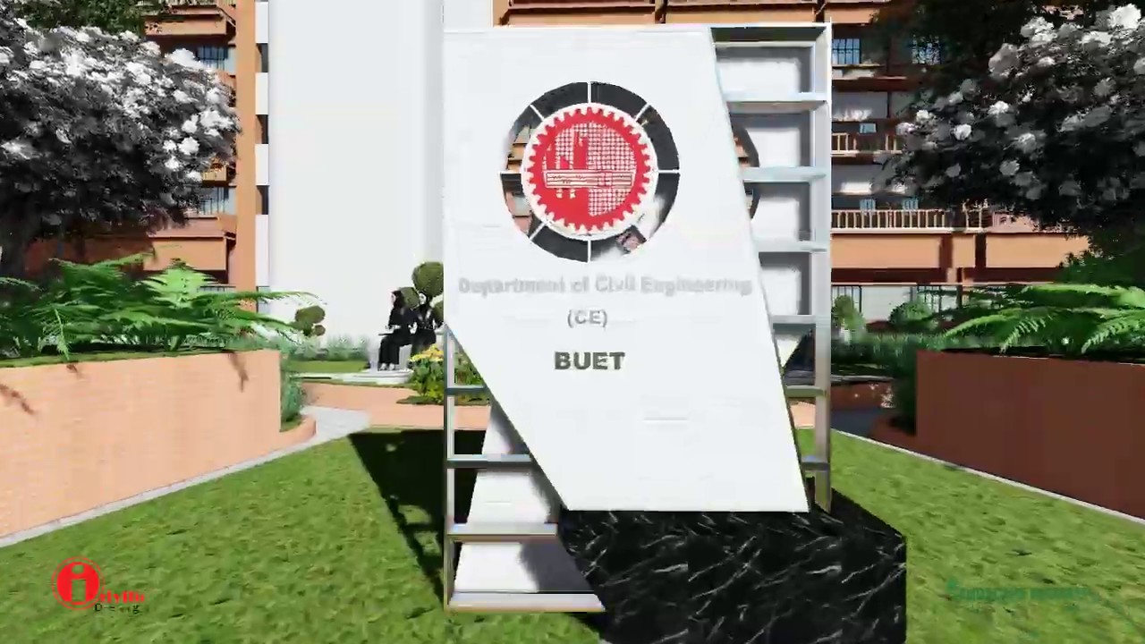Civil Building of BUET__ Building front Proposed Landscape Design ...
