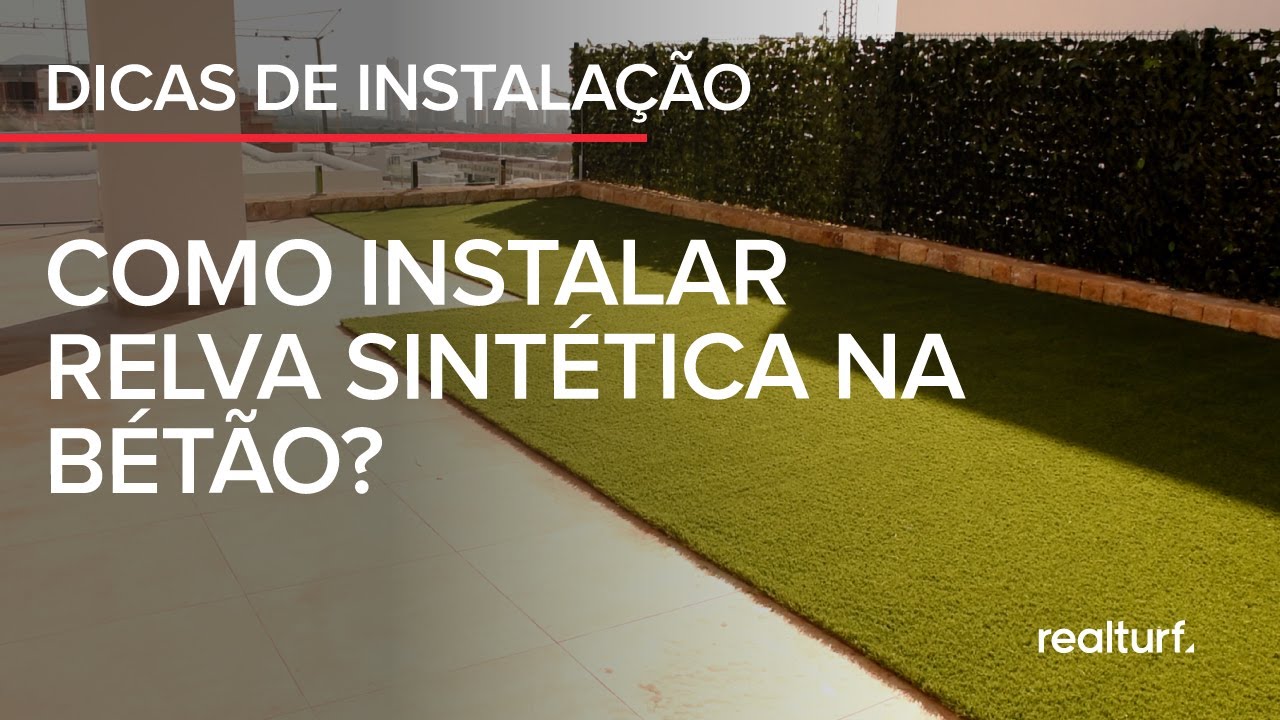 Como instalar relva artificial em pisos cerâmicos? - YouTube