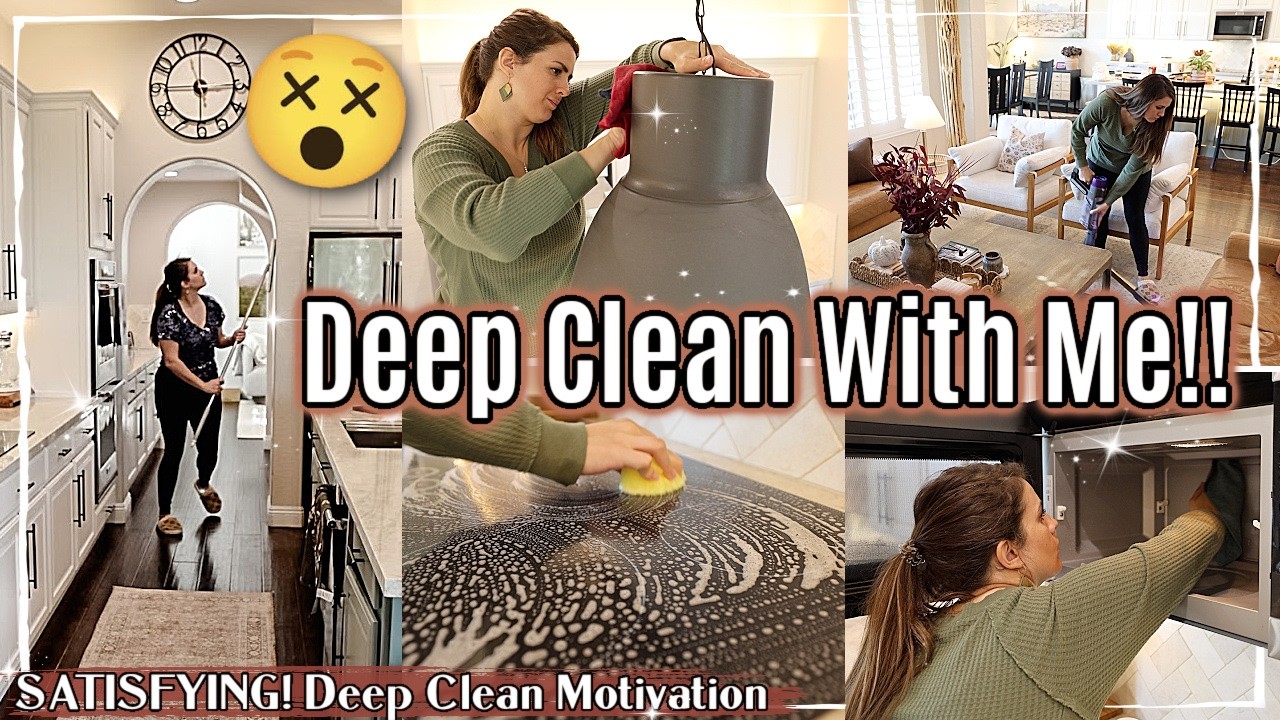 😵 Deep Cleaning the Most Neglected Areas of My House! | SATISFYING Deep ...