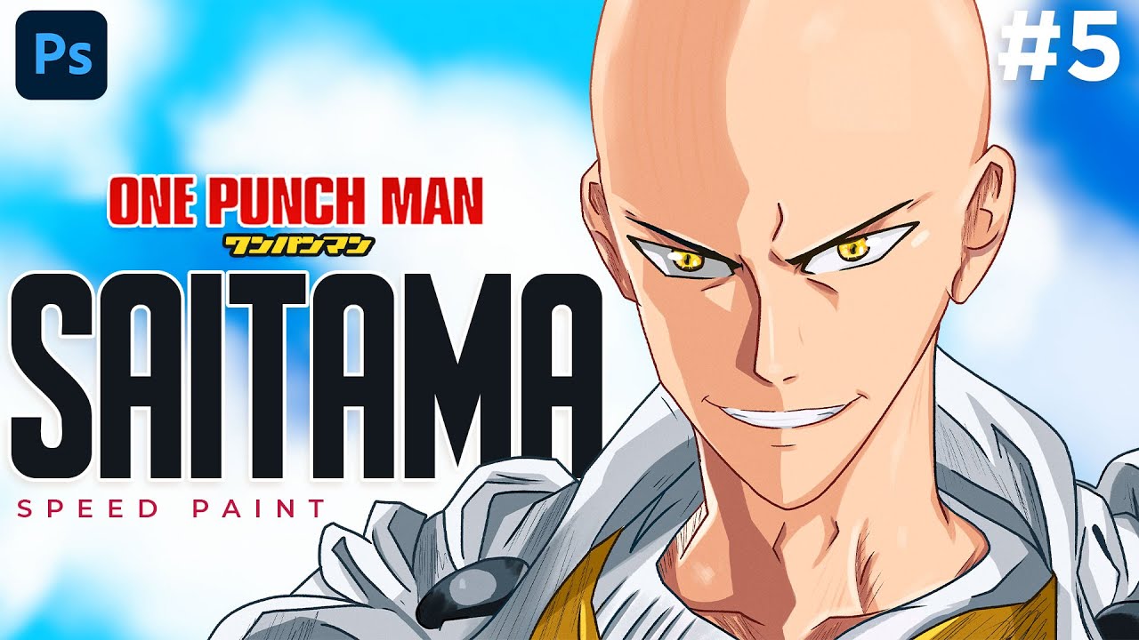 Drawing Saitama // Speed Paint #5 - YouTube
