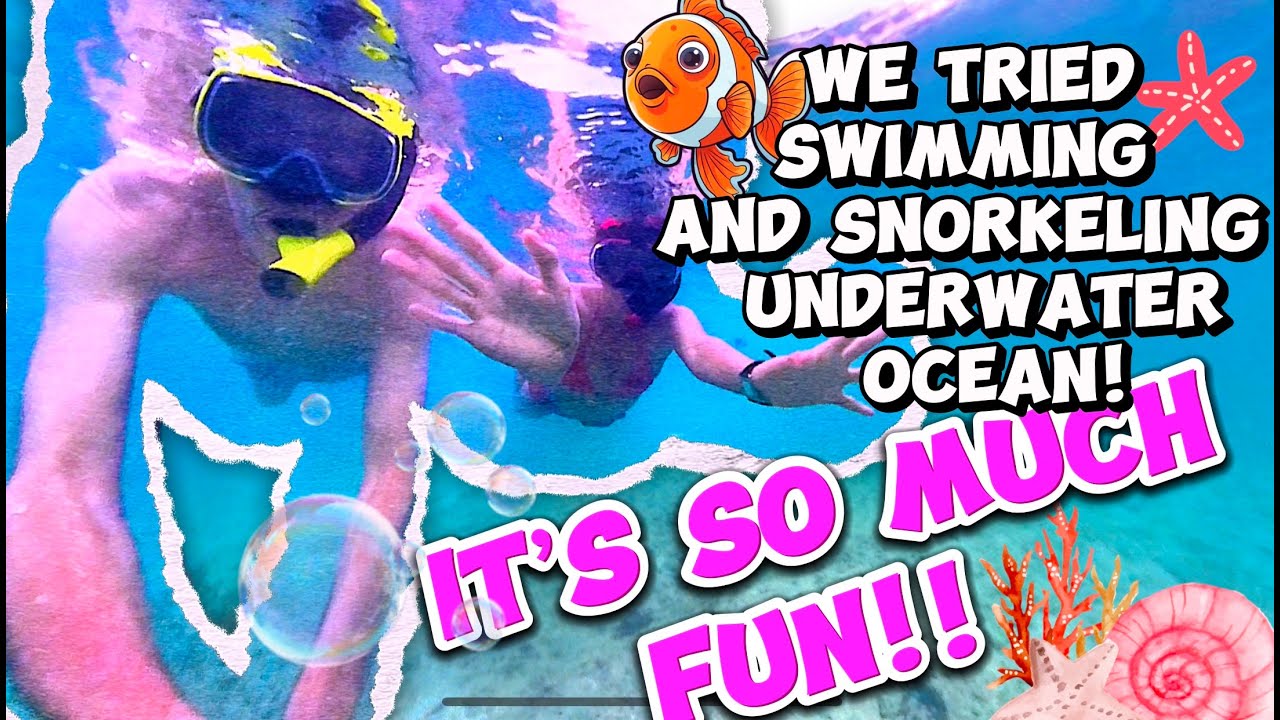 We tried swimming and snorkeling underwater ocean its so much fun ...