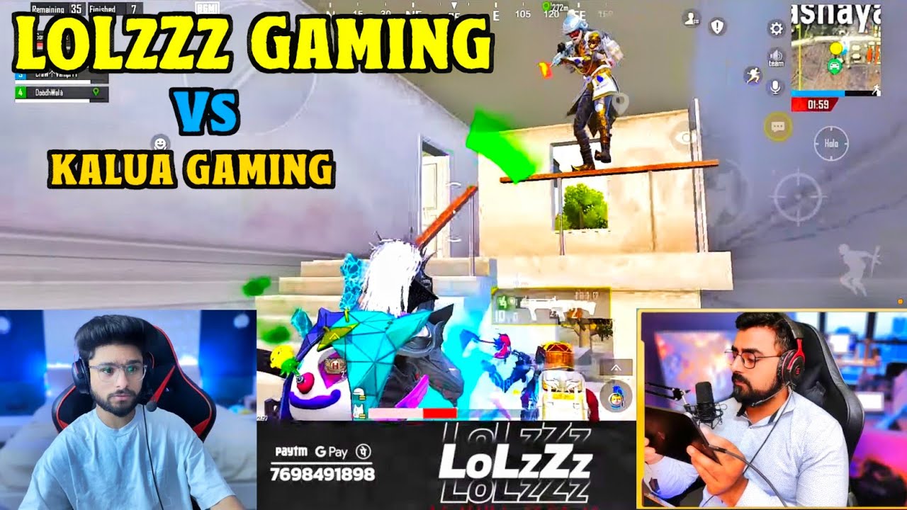Youtubers vs Youtubers LoLzZz Gaming vs Kalua Gaming - YouTube