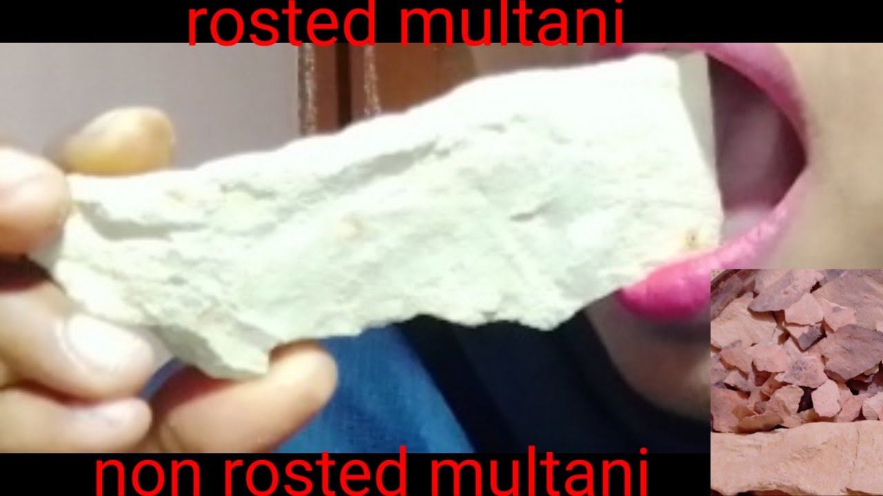 Roasted and non rosted multani mitti eating video - YouTube