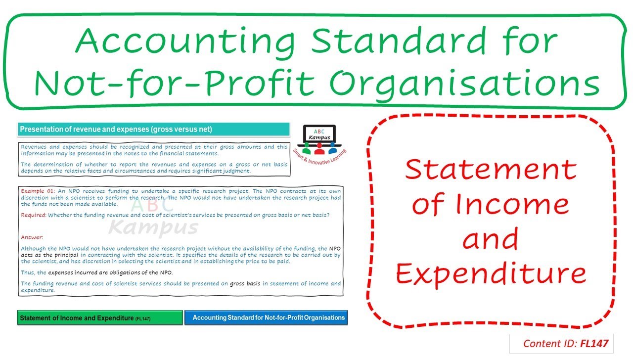 Lecture: Statement of Income and Expenditure | Accounting Standard for ...