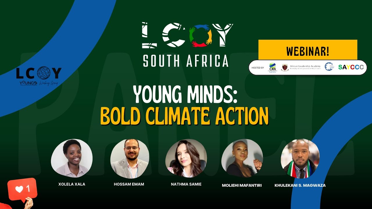 LCOY South Africa Webinar - Young Minds, Bold Climate Action - YouTube