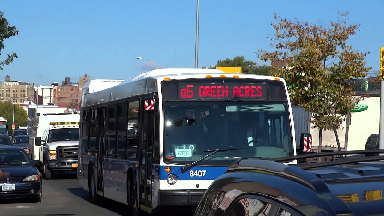 MTA New York City Bus: NovaBus LFS #8407 Q5 @ Merrick Boulevard and ...
