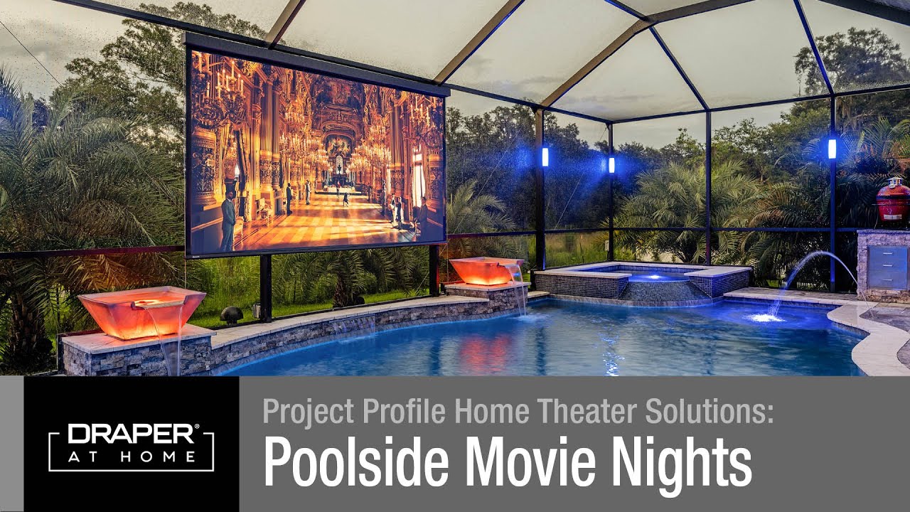 Draper At Home Profile - Poolside Movie Night - YouTube