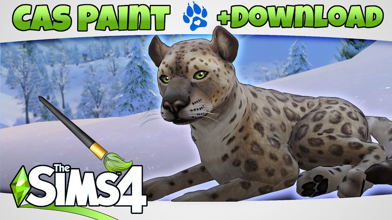 🐆 A Realistic Snow Leopard In the Sims 4 [ Ts4 Big Cats I Speed Build ...