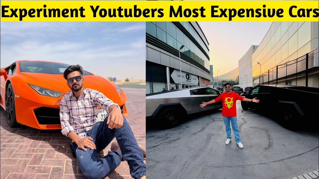 Top 5 Experiment Youtubers Most Expensive Car Collection | Mr Indian ...