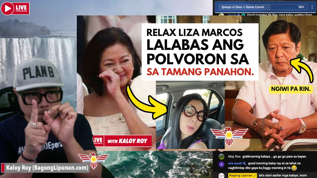 RELAX LIZA MARCOS! LALABAS ANG POLVORON SA TAMANG PANAHON! WALA PA KAMI ...