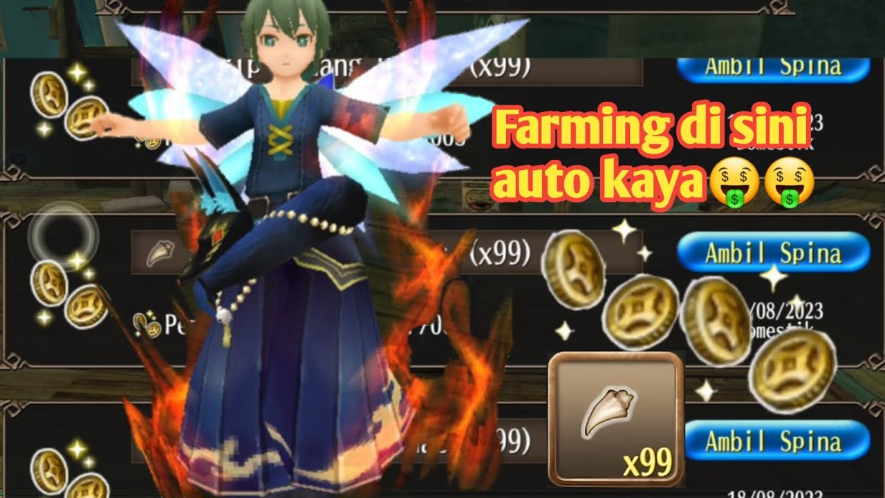 Spot farming for newbie di Toram Online II Auto Kaya 30 minutes 730k ...