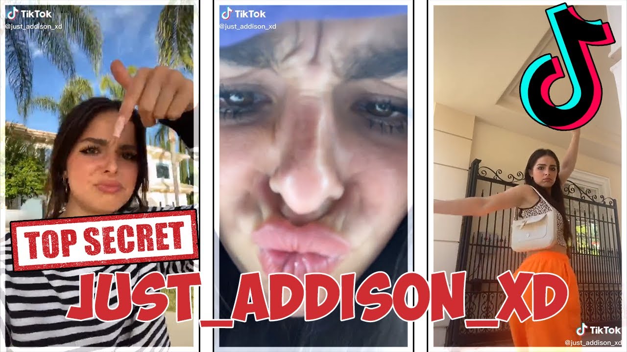 Addison Rae`s Secret Tik Tok Account | Just_Addison_xD Compilation ...