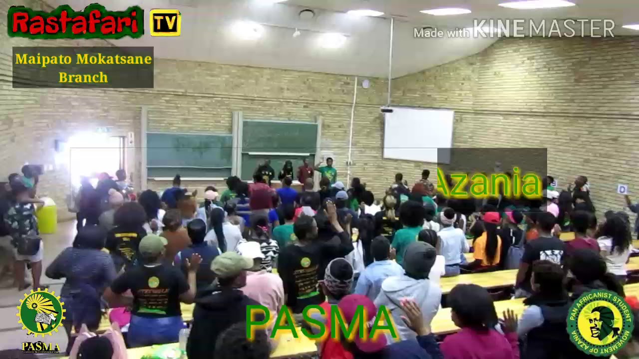 PASMA members singing the National Anthem of Azania during elective BGM ...