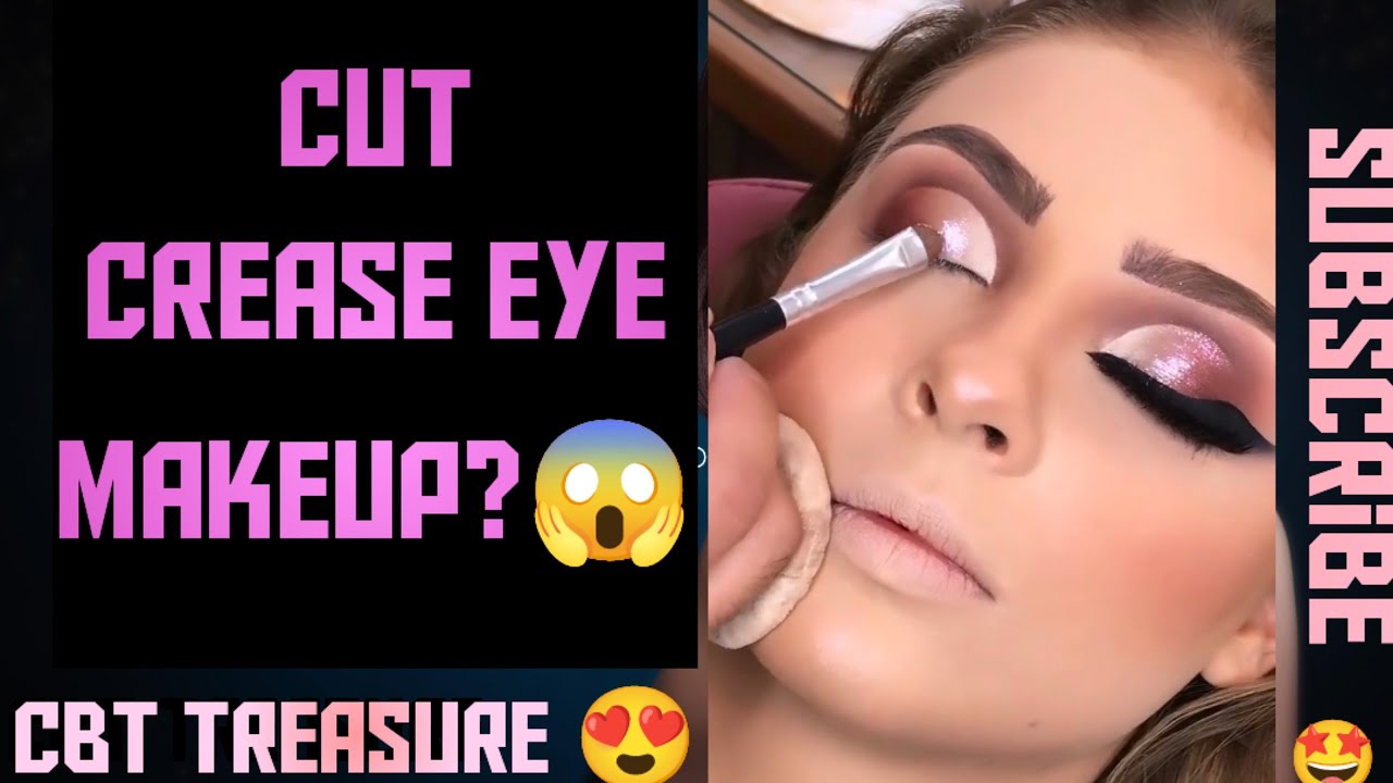 cut crease Eye makeup tutorial/how to do cut crease/Eye makeup for ...