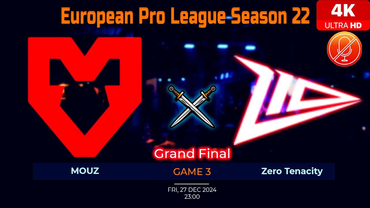 MOUZ vs Zero Tenacity Game 3 Highlights | Grand Final | European Pro ...