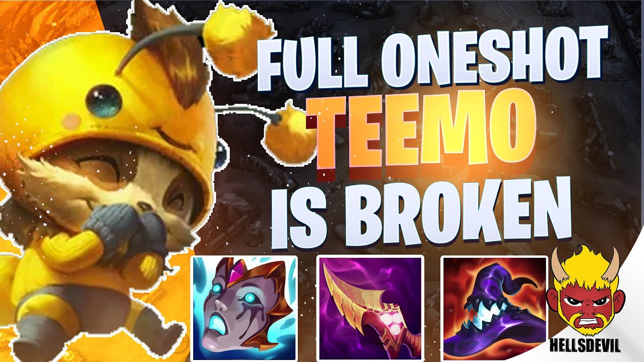 WILD RIFT | FULL ONESHOT TEEMO = BROKEN! | Challenger Teemo Gameplay ...