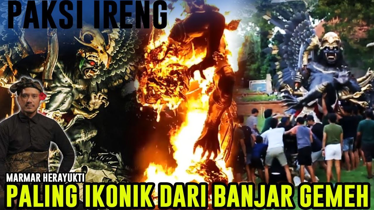 Pembakaran Ogoh-ogoh Paling IKONIK Banjar Gemeh | PAKSI IRENG 2018 ...