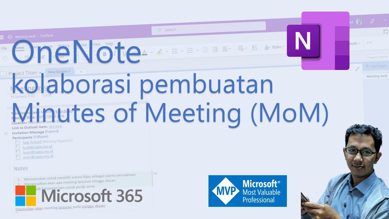 Penggunaan OneNote untuk pembuatan Minutes of Meeting (MoM) secara ...