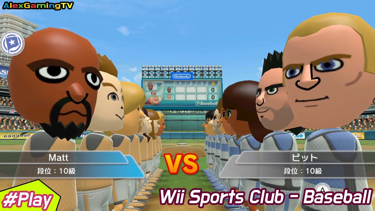 Wii Sports Club - Baseball (Wii U, #001) Player Matt Team ( Road to Pro ...