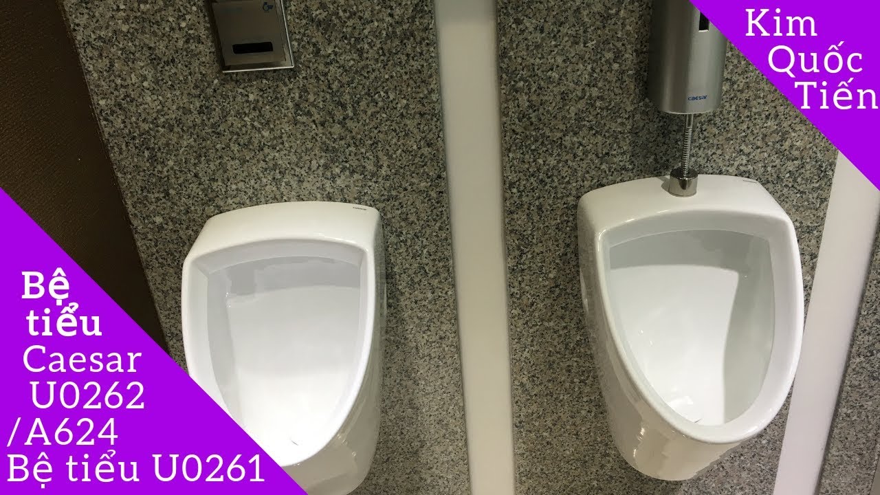 Bệ tiểu Caesar U0262/Xả tiểu cảm ứng Caesar A624 + Bệ tiểu Caesar U0261/Xả tiểu cảm ứng Caesar ...