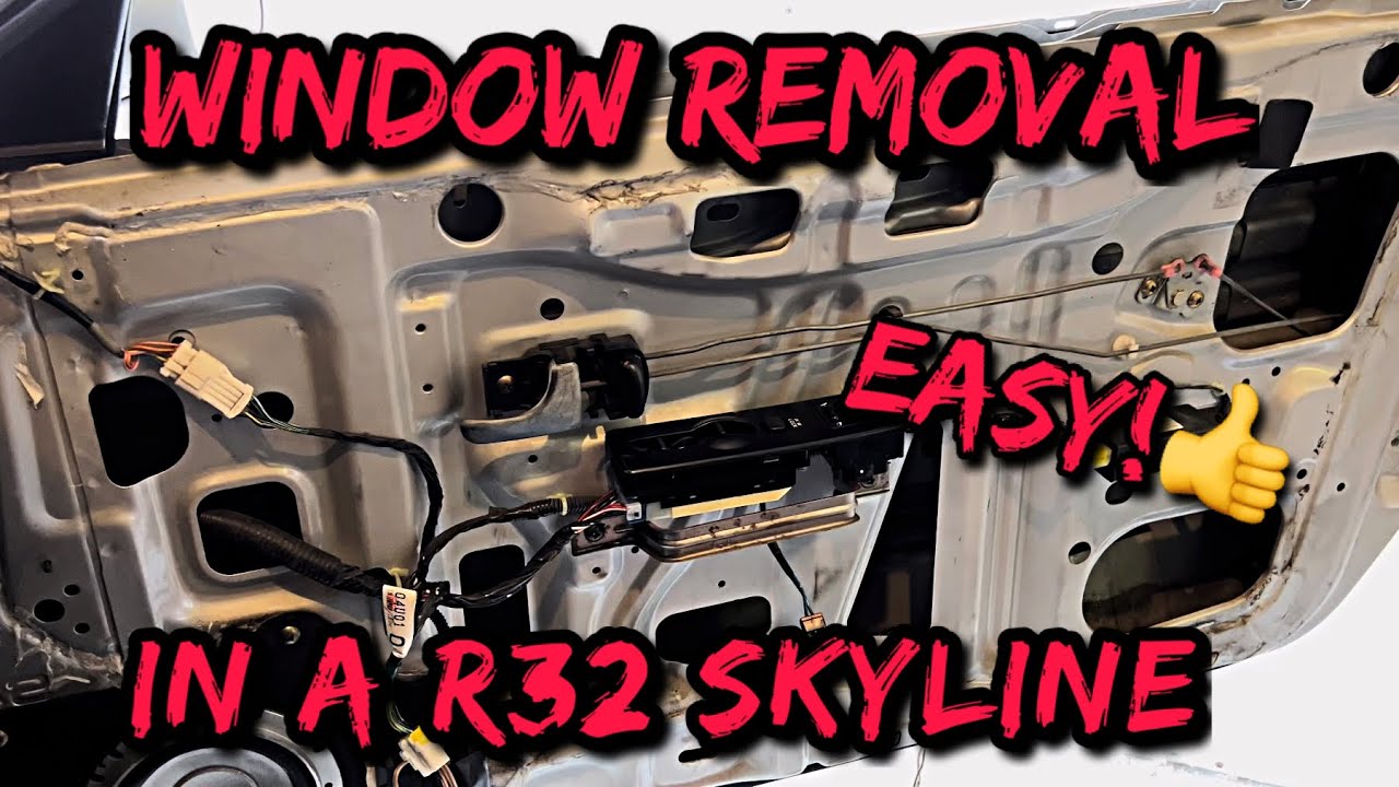 How to remove the Window in a R32 Skyline (EASY!) - YouTube