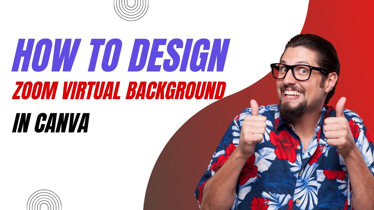 How To Design Zoom Virtual Background In Canva | Free Canva Designing ...