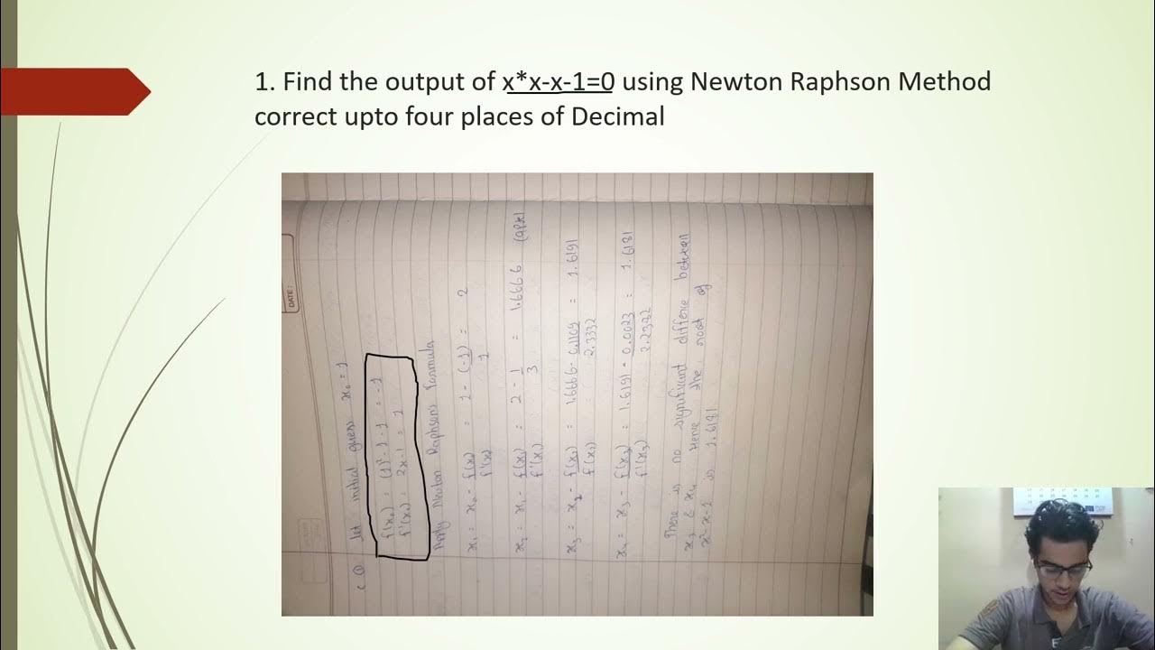 Computer-Oriented Numerical Methods Exam Solutions I (C) - YouTube
