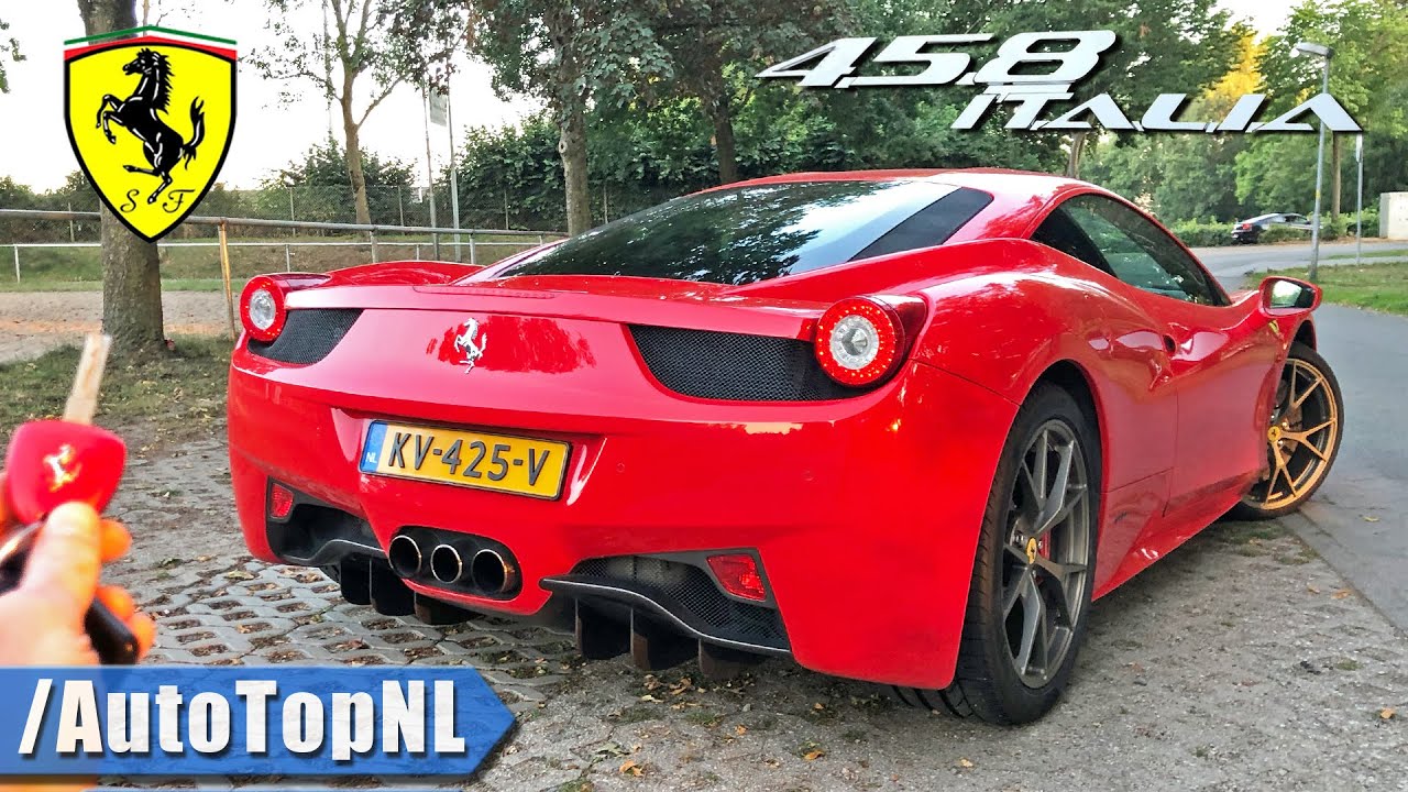 FERRARI 458 Italia *CUSTOM HEADERS* REVIEW by AutoTopNL - YouTube