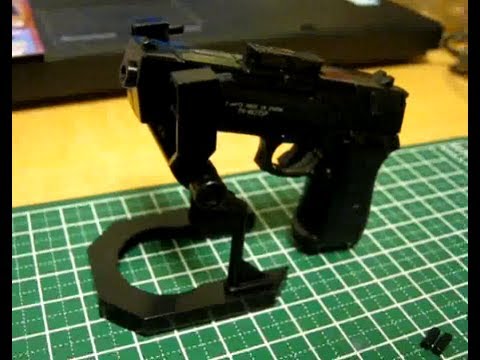 Mini-Plastic Model Gun [automatic pistol TH-0527SP] - YouTube