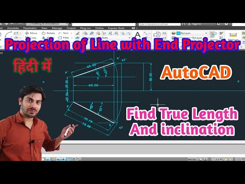 Projection of Line with End Projector | Find True Length and ...