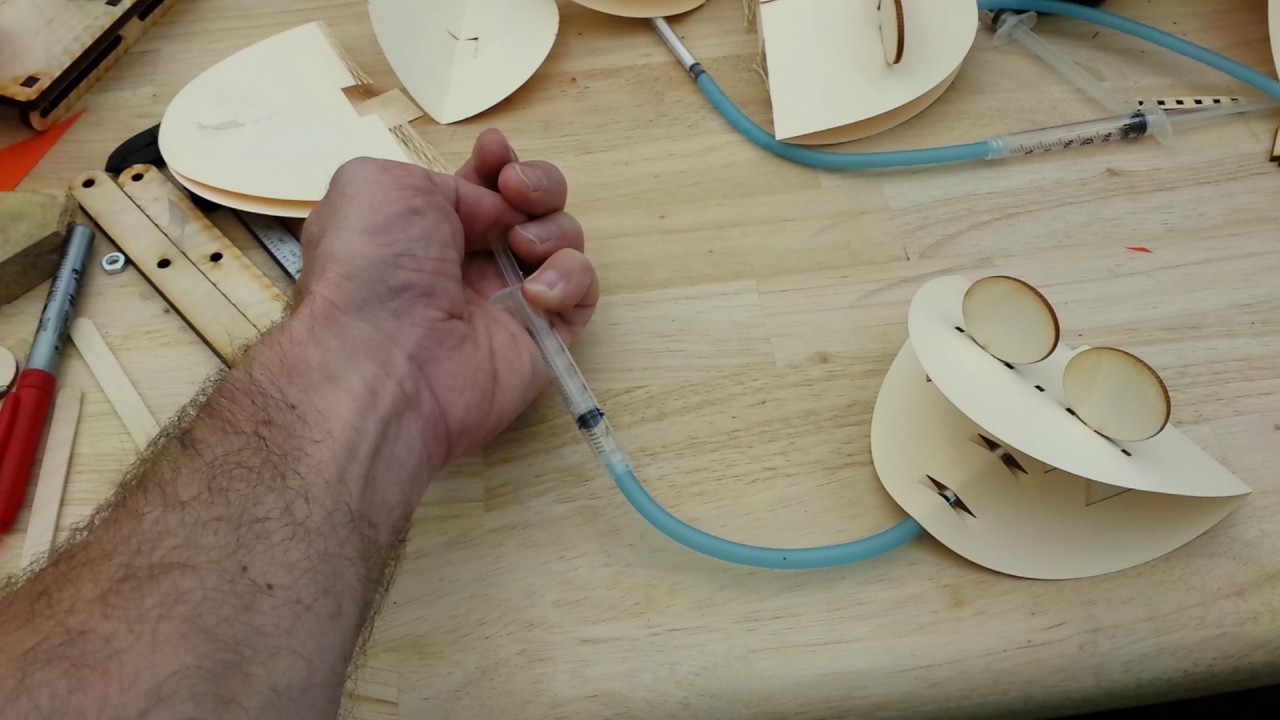 Laser Cut Pneumatic Monster - YouTube