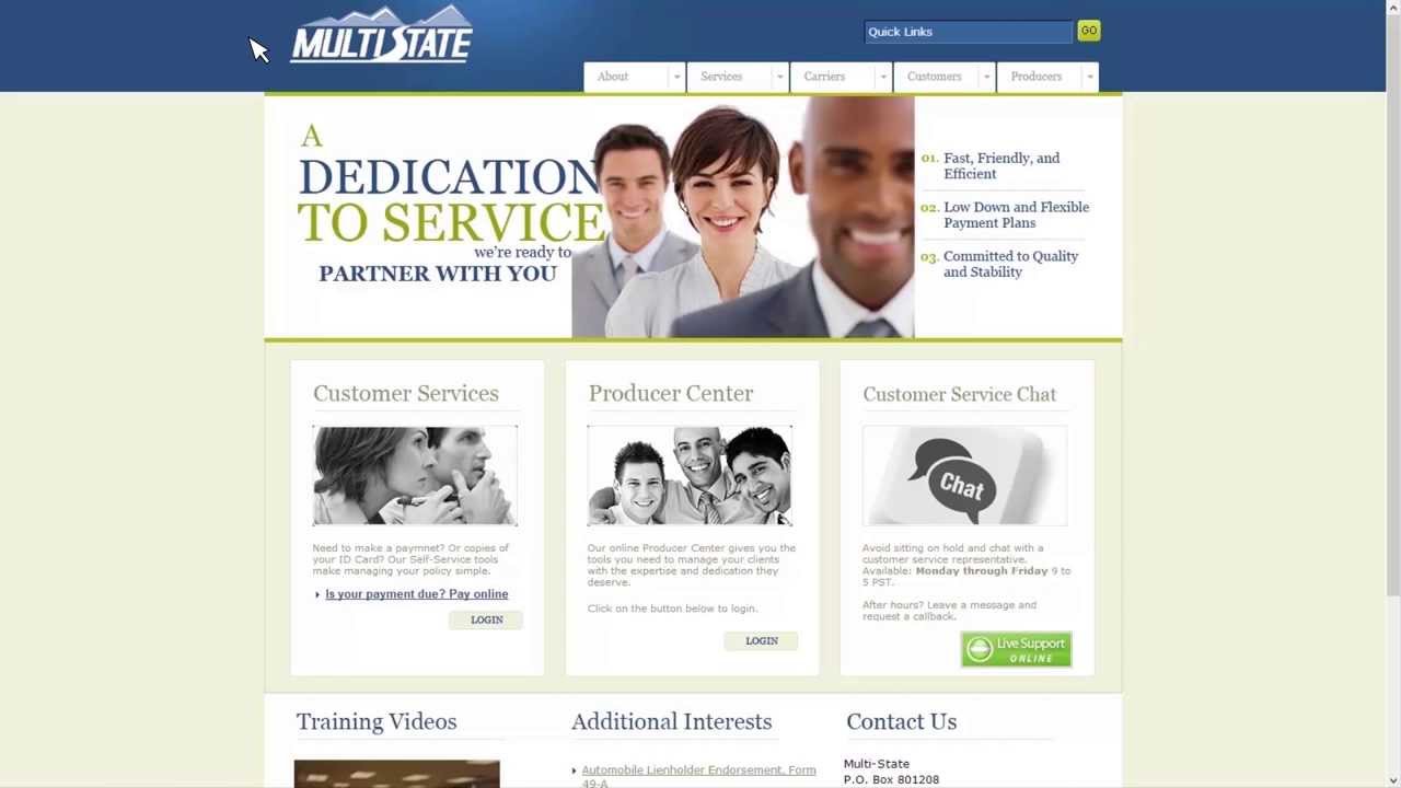 Multi-State Insurance: Login Procedures - YouTube