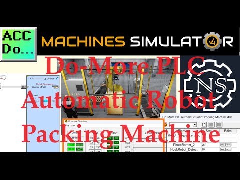 Do-More PLC Automatic Robot Packing Machine - YouTube