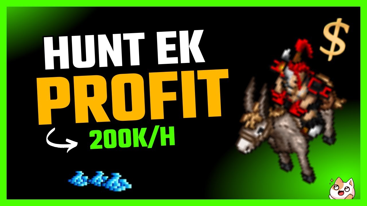 TIBIA A MELHOR HUNT PARA PROFIT COM SEU EK LOW LVL 🤑💪 - YouTube
