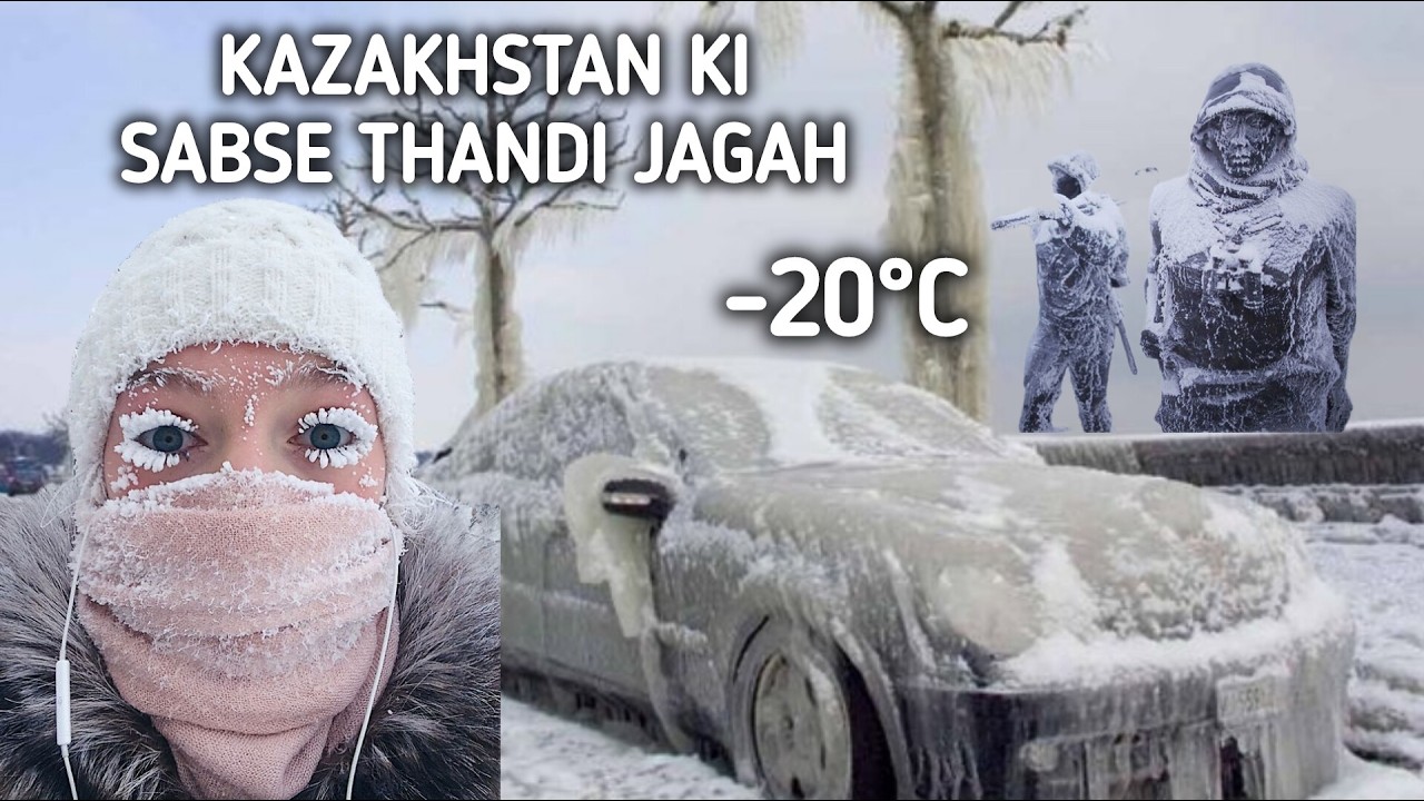 The COLDEST City In Kazakhstan (-20°C) - YouTube
