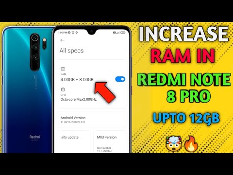 Increase RAM in Redmi Note 8 Pro upto 12GB | How to add 12gb ram in ...