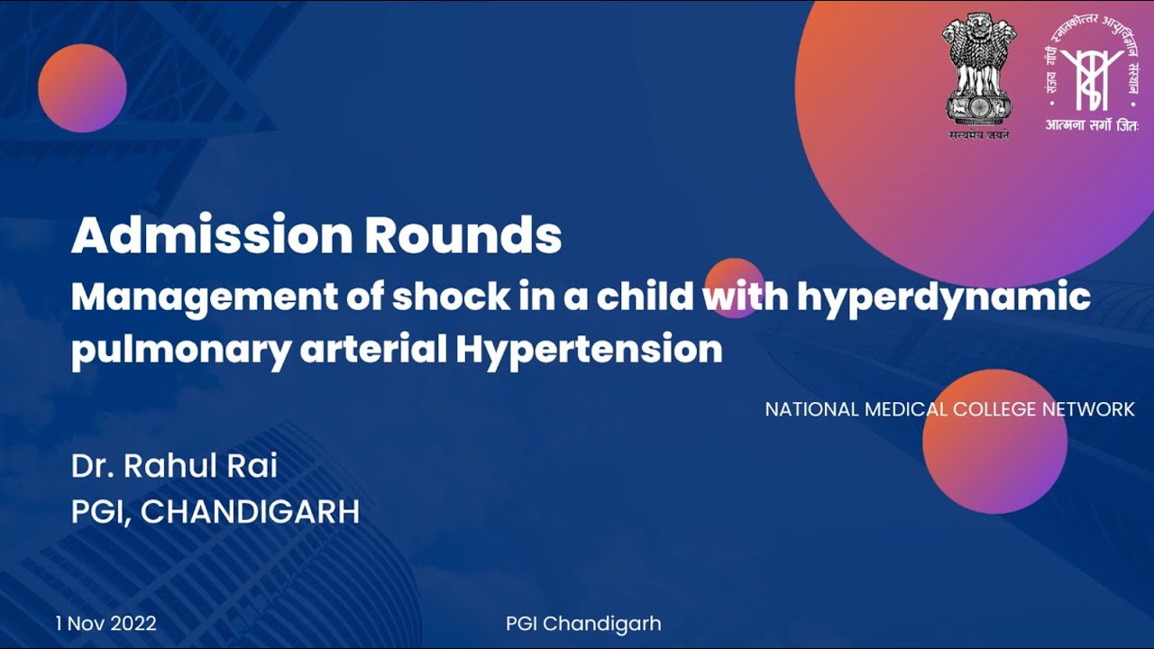 Management of shock in a child with hyperdynamic pulmonary arterial ...