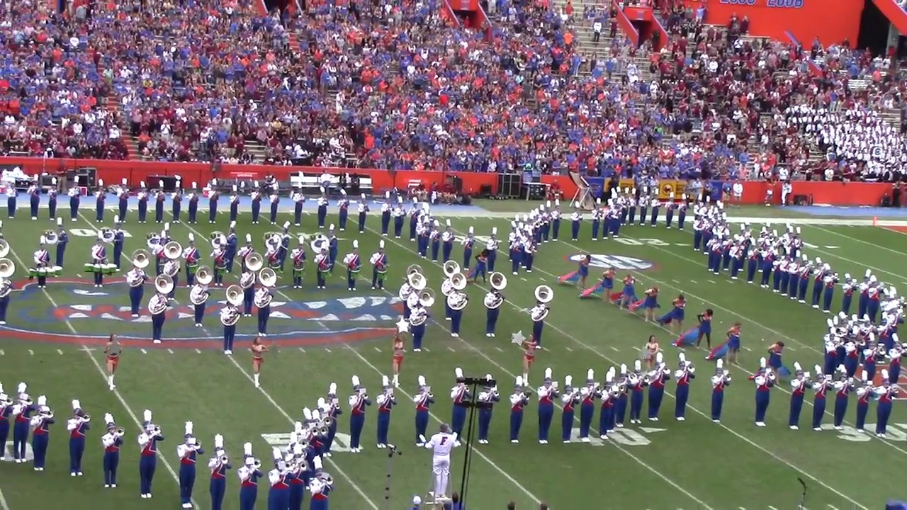 UF Gator Marching Band 11/10/18 - Halftime 2: Tribute to America - YouTube